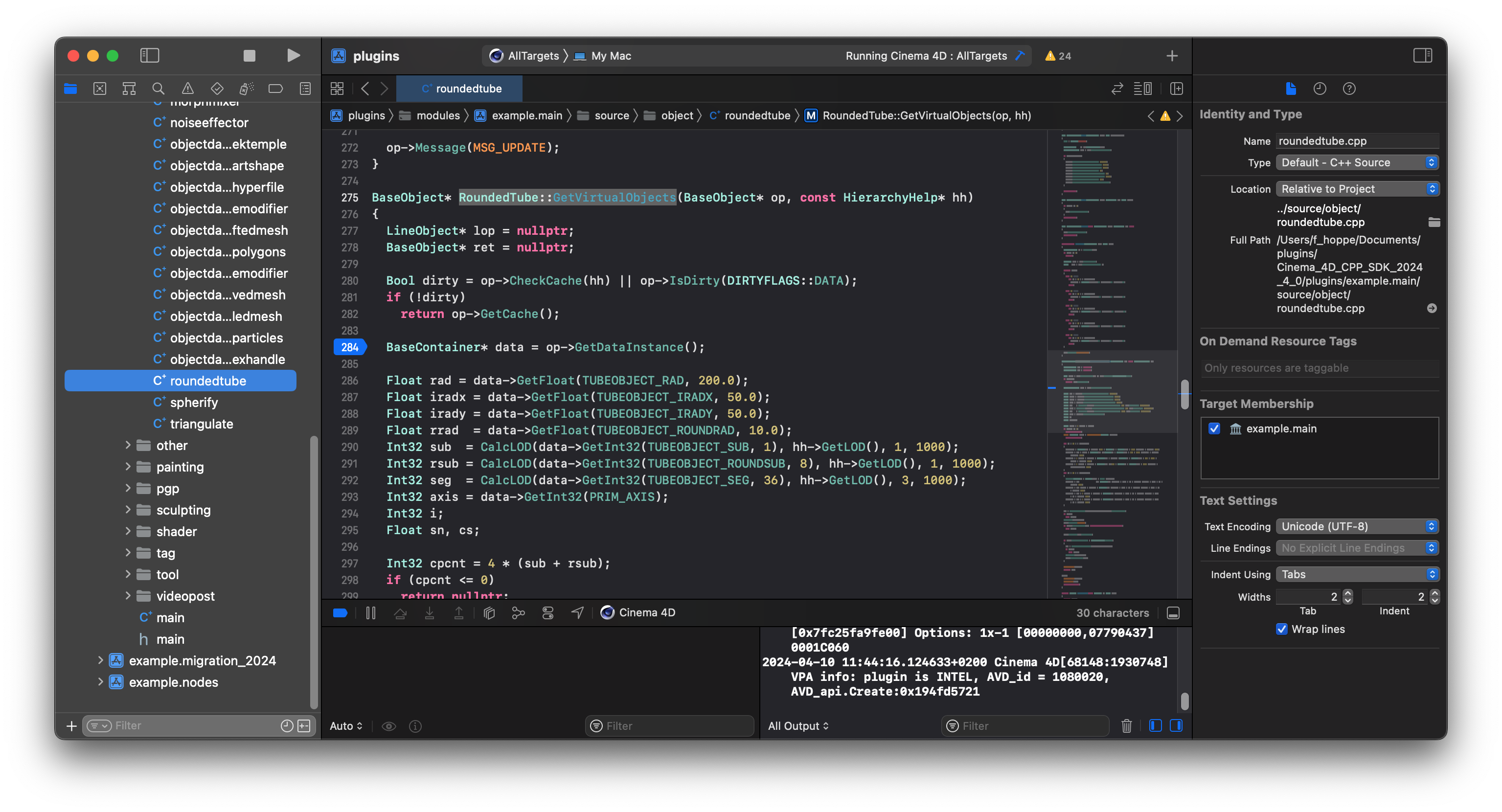 Getting Started with the Cinema 4D C++ SDK on macOS : Cinema 4D C++ SDK