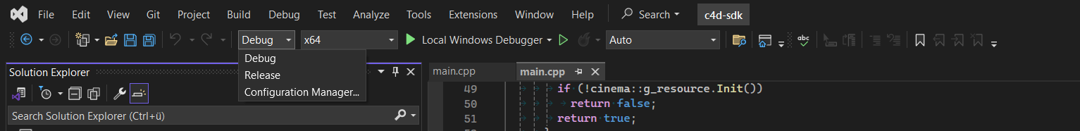 Getting Started with the Cinema 4D C++ SDK on Windows : Cinema 4D C++ SDK