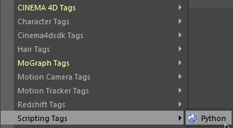 Python Programming Tag Manual — Cinema 4D Python SDK 2026.0.0 documentation